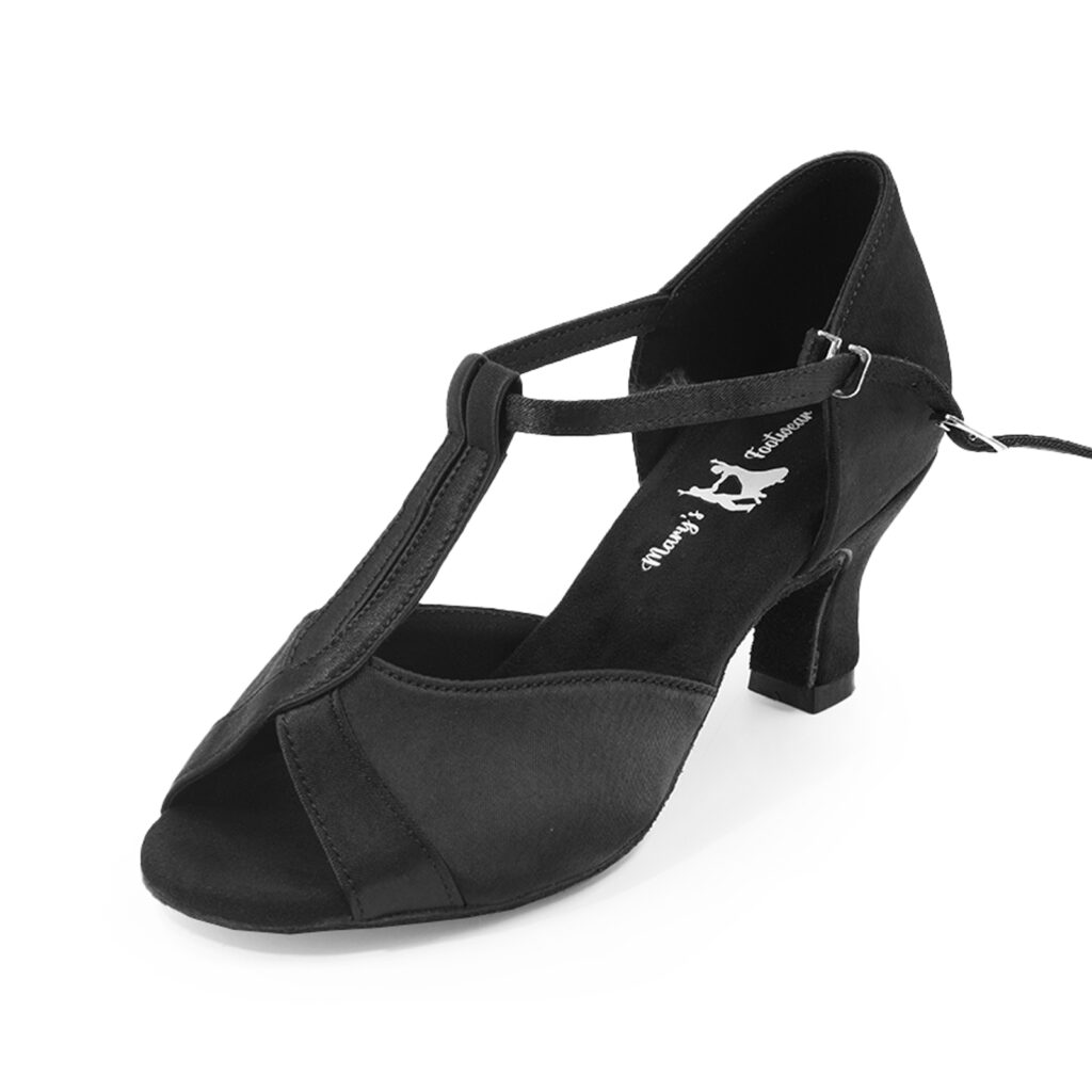 Women's Satin Lotus Latin Ballroom Dance Shoe | Mary's Footwear